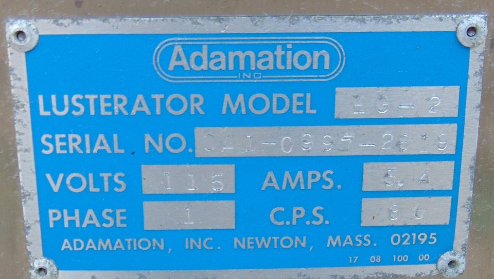 polisher Burnisher Adamation lusterator silverware polisher Burnisher ...