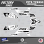 Graphics Kit for YAMAHA YFZ 450(2004-2008) CARB YFZ450 Factory -White ...