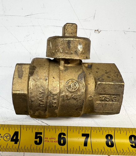 1-1/4" Jomar Gas Ball Valve Full Port Lockwing Handle 240-006B 600 Psi ...