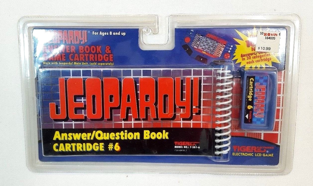 Tiger JEOPARDY Answer / Question BOOK & CARTRIDGE #6 For Handheld ...