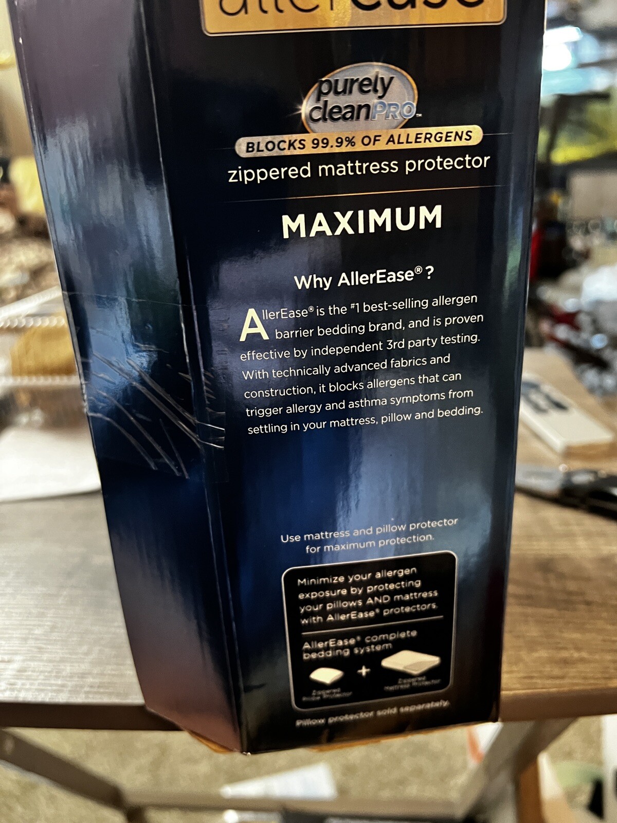 AllerEase Maximum Soft Waterproof White Mattress Protector Full Sized BR5 | eBay