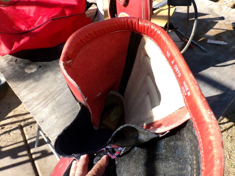 Vintage Gaerne Answer Products Motorcycle Riding Boots Red Italy Mens ...