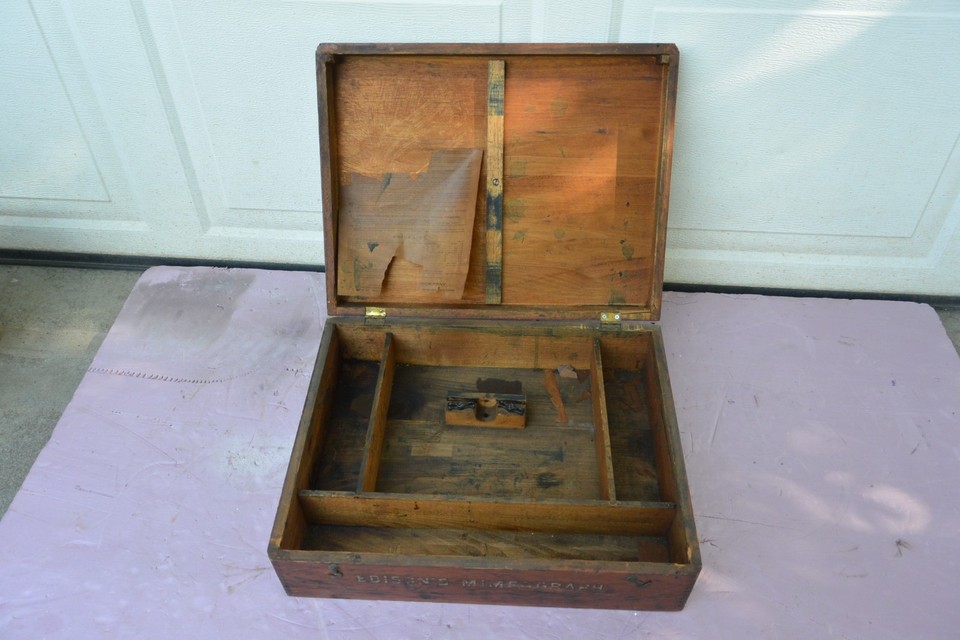 Vintage No 12 Thomas Edison Mimeograph Wooden Box A B Dick Co. | eBay
