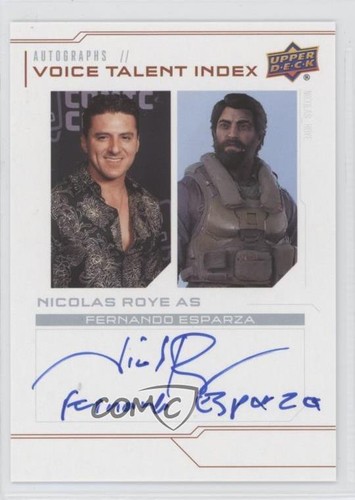 2024 Upper Deck Halo Legacy Collection Voice Talent Index Nicolas Roye ...
