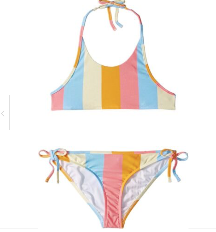 Milly Minis Girl's Halter Bikini Set Swimwear Multi Color Sz 12 | eBay