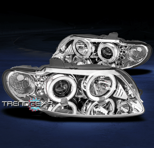 2004 2005 2006 PONTIAC GTO DUAL HALO LED PROJECTOR HEADLIGHT CHROME ...