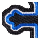 Blue & Black Decorative Cross Patch, Religious Cross Patches | eBay