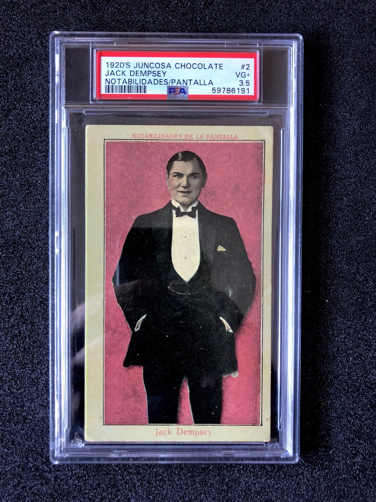 1920’s Jack Dempsey Boxer Card Chocolate Juncosa Notabilidades POP 14 ...