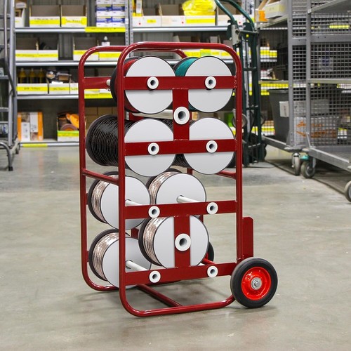 Electrical Wire Spool Dolly Cart Bulk Cable Caddy Wiring Spool ...