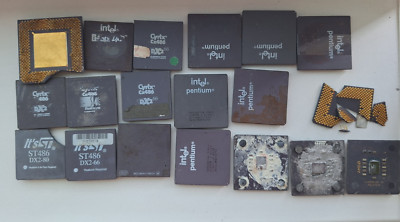 CPU scrap 486 80486 Cyrix ST Intel Motorola GOLD recovery 473 grams | eBay