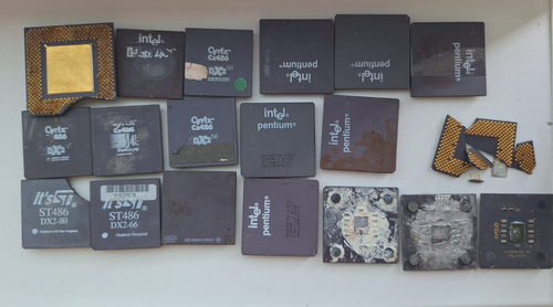 CPU scrap 486 80486 Cyrix ST Intel Motorola GOLD recovery 473 grams | eBay