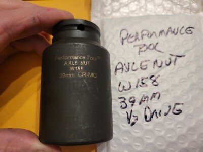 PERFORMANCE TOOL AXLE NUT W158 39 MM SOCKET -NICE | eBay