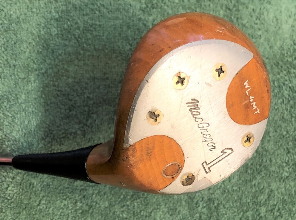 MacGregor Tourney MT Persimmon Driver, RH, 43", Metal Insert, Beautiful ...