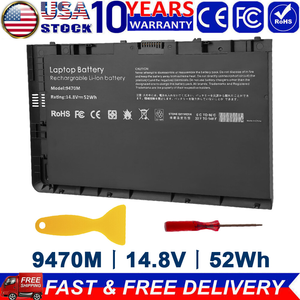 9470M Battery For HP EliteBook Folio 9480M BA06 BT04 BT04XL HSTNN-DB3Z ...