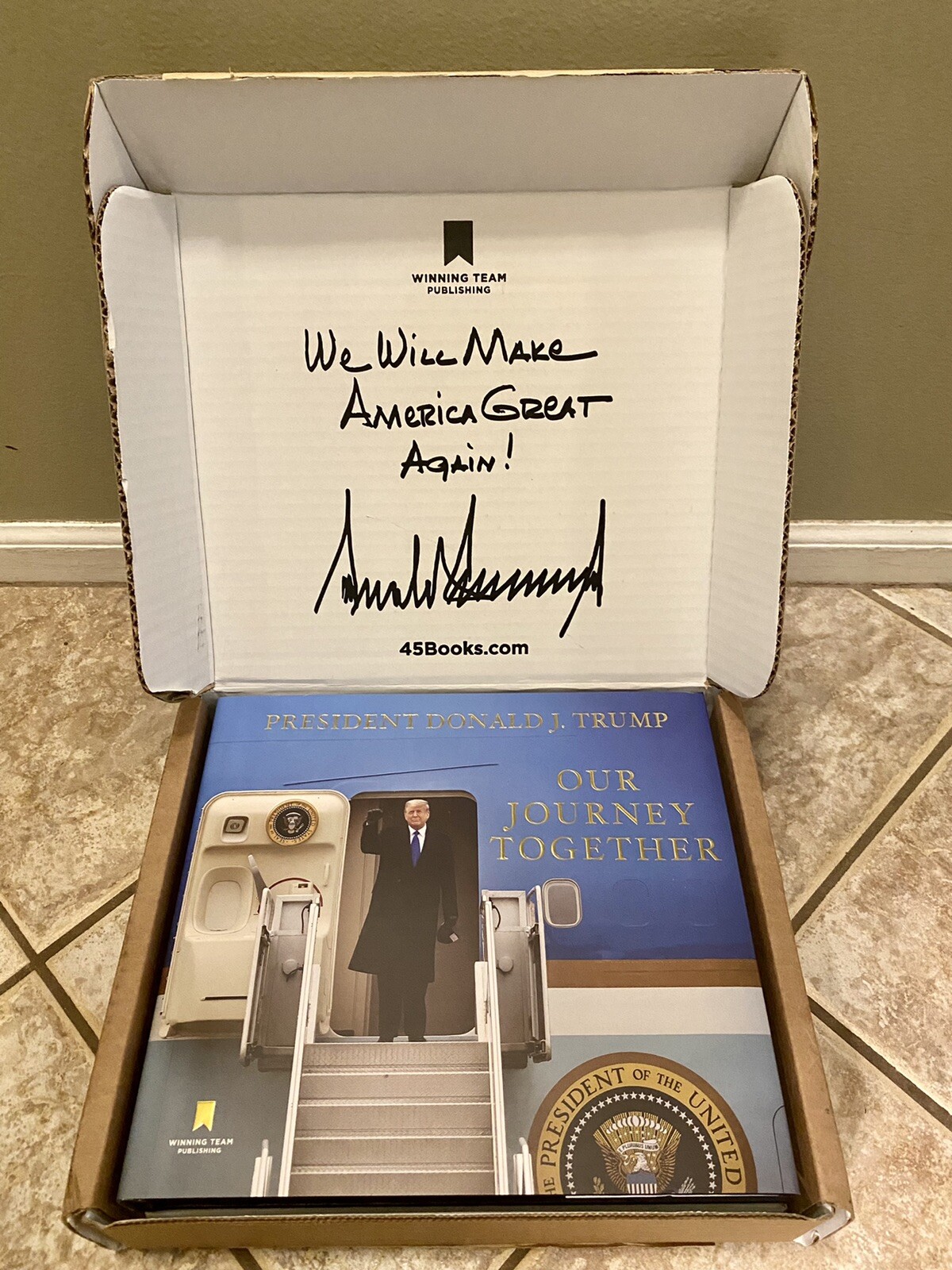 Donald Trump Signed Autographed Book Our Journey Together President ...