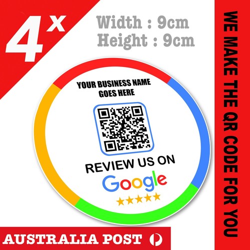 Social Media Google 'Review Us' Adhesive Sticker QR Code Sticker | eBay ...