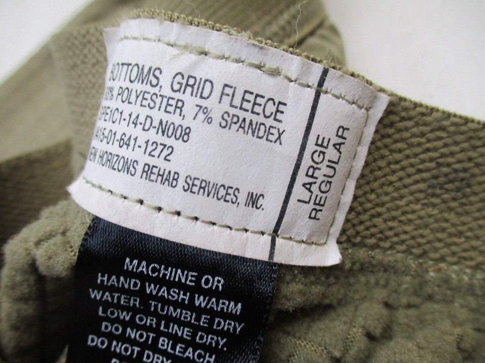 GEN 3 US MILITARY BROWN GRID FLEECE WAFFLE PANTS MID WEIGHT DRAWERS ...