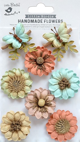 Little Birdie Arcadia Paper Flowers 8/Pkg-Woodland Stories ...