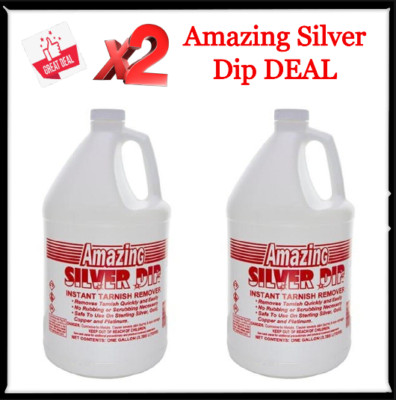 X2 Amazing Silver Dip 1 Gal. Coins/Gold/Copper /Platinum Instant ...