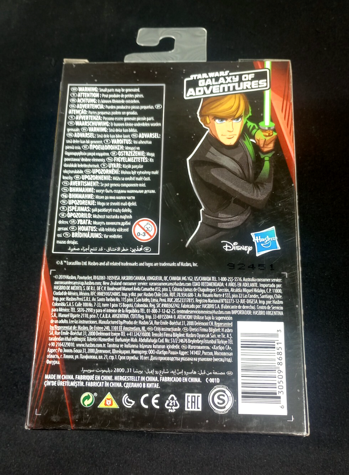 NEW STARS WARS Luke Skywalker Jedi Galaxy Of Adventures Action Figure ...