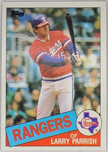 1985 Topps Baseball #548 Larry Parrish Texas Rangers Outfield | eBay