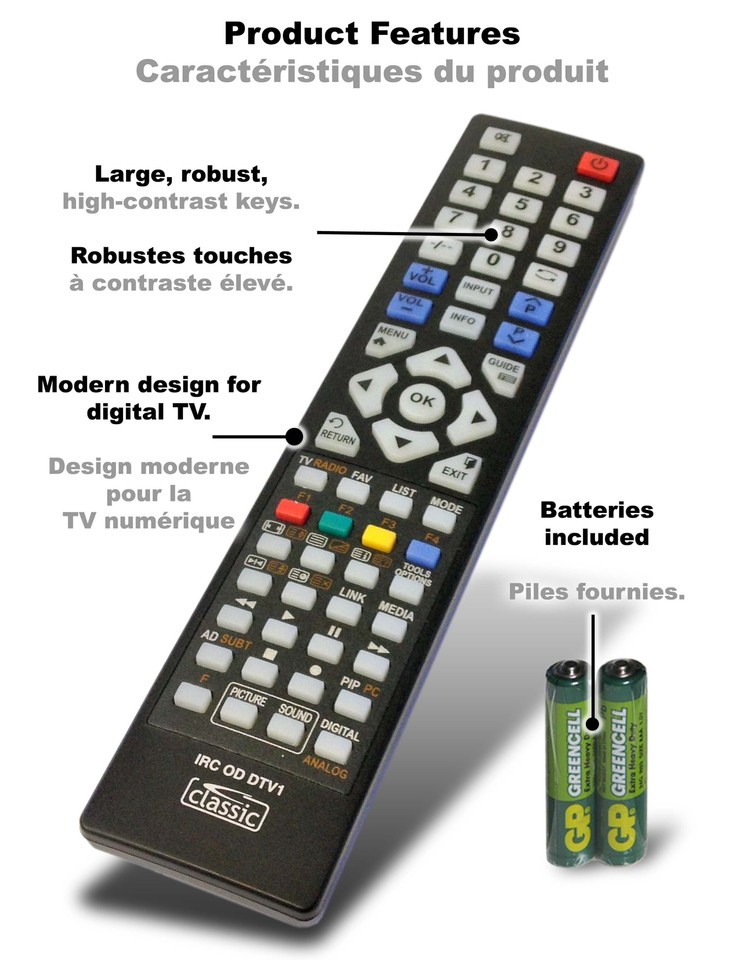 Replacement Remote Control for Reflexion 780-01028N | eBay