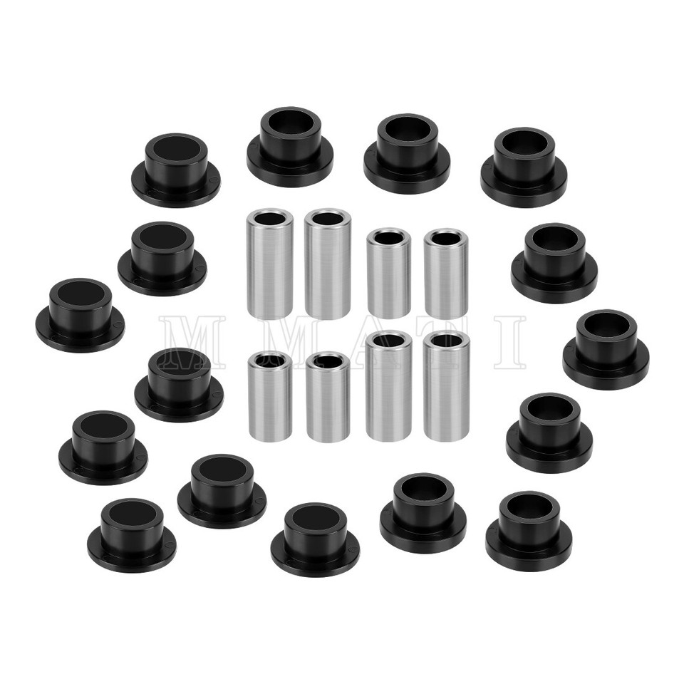 Front & Rear Upper Lower Shock Bushing Sleeve Kit for Polaris Ranger ...