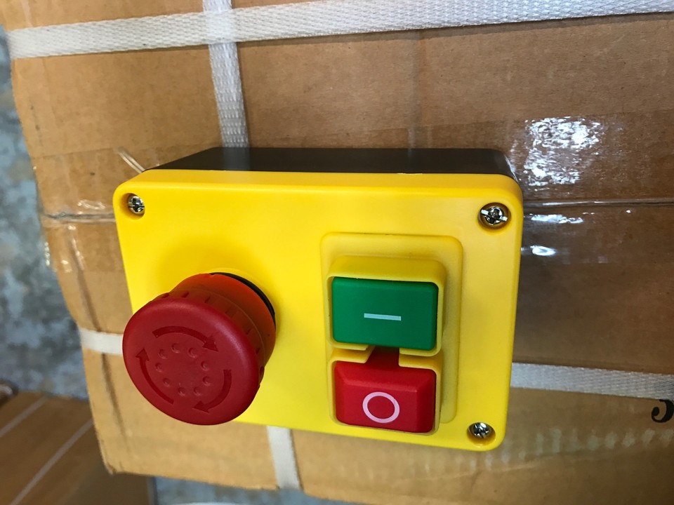 Genuine KEDU Lathe NVR (No Volt Release) Safety Switch & E. Stop 220 ...