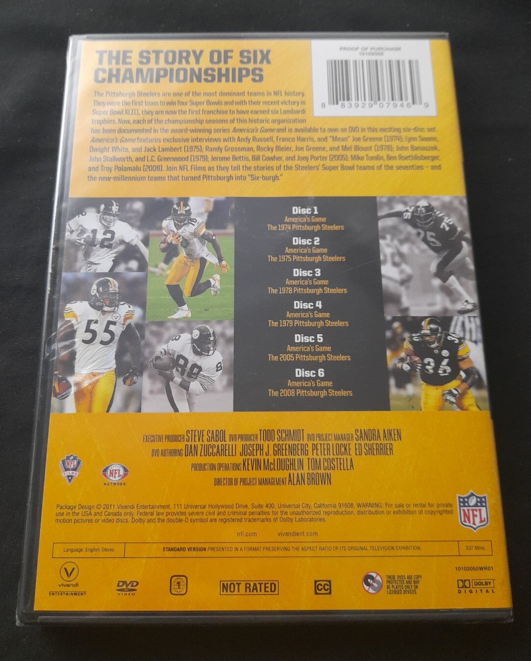NFL America's Game: Pittsburgh Steelers The Story of Six Championships ...