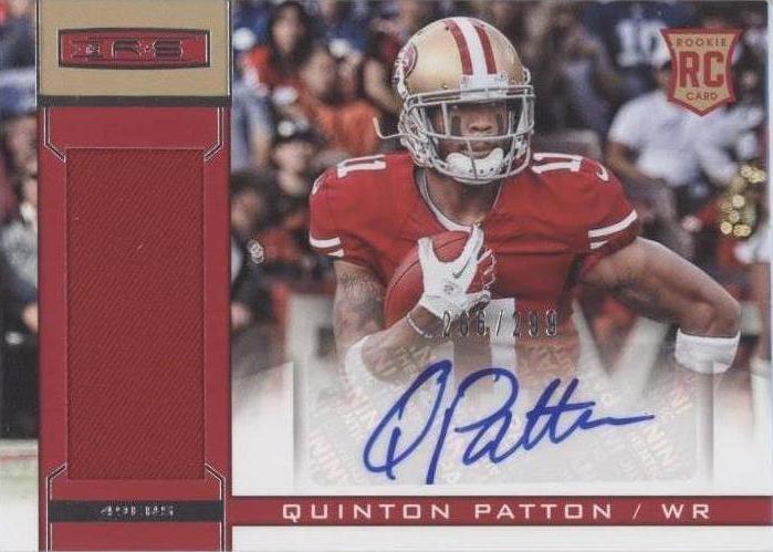 2013 Panini Rookies & Stars - Quinton Patton #229 Rookie Materials ...