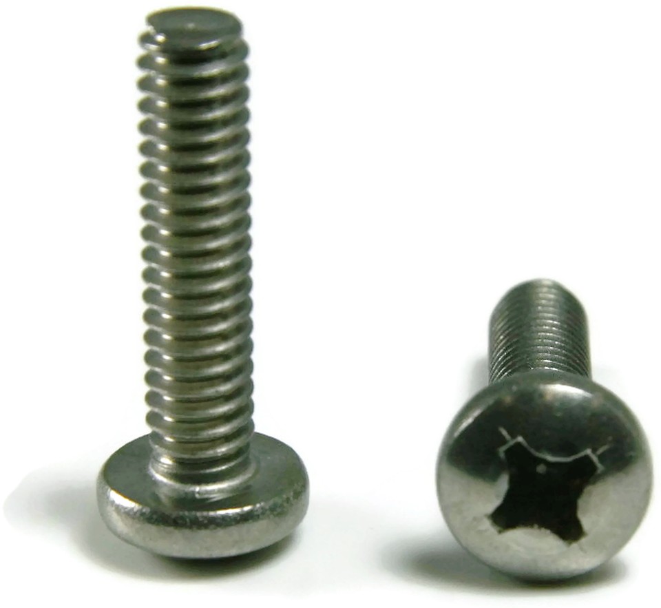 #12-24 Machine Screws Phillips Pan Head Stainless Steel Screws - QTY 25 ...