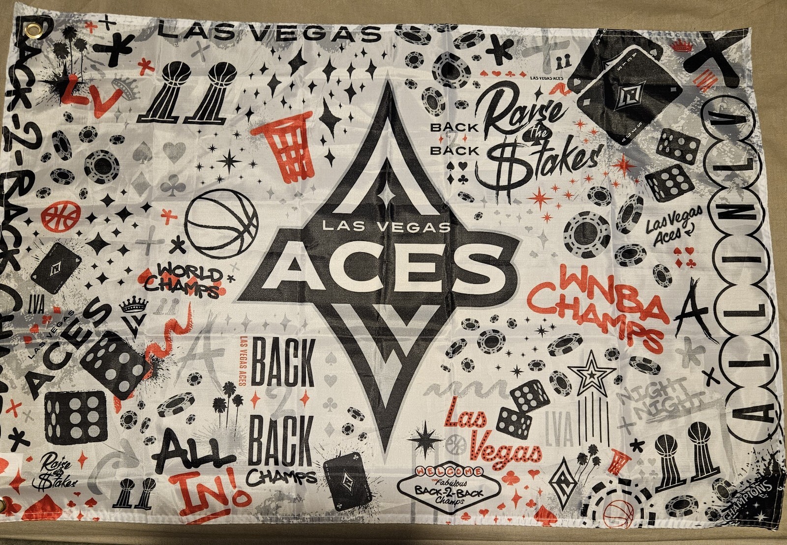 WNBA Las Vegas Aces Fan Appreciation Night Flag/Banner 9/19/24 | eBay