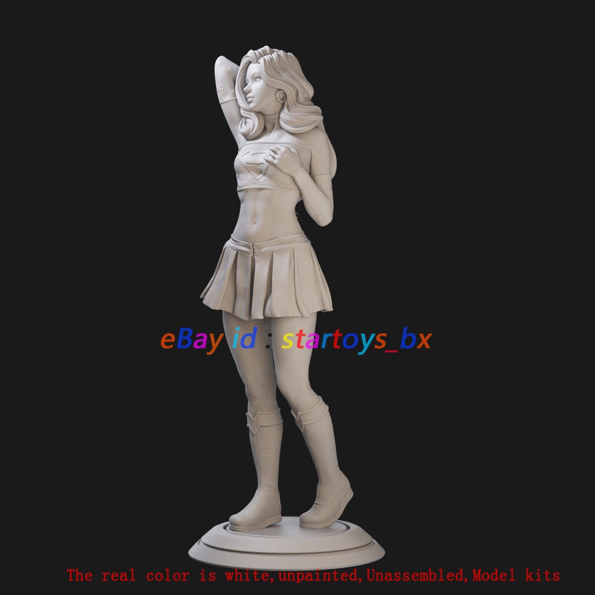 Supergirl 1/6 1/8 1/4 Unpainted 3D Printed Model Kit Unassembled Garage ...