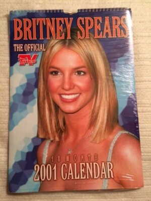 BRITNEY SPEARS Original Vintage "TV Times" Unofficial Calendar 2001 (SP ...