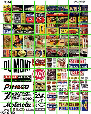 N044 DAVE'S DECALS JUNK SCRAP YARD TRANSPORTATION RADIO TV PRODUCT ADS ...