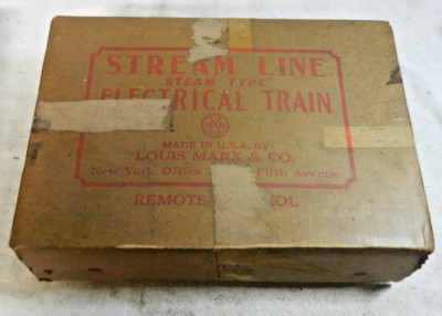 Marx Electric Train Set #8994 w 6 inch tin cars, 898 type engine, OB | eBay