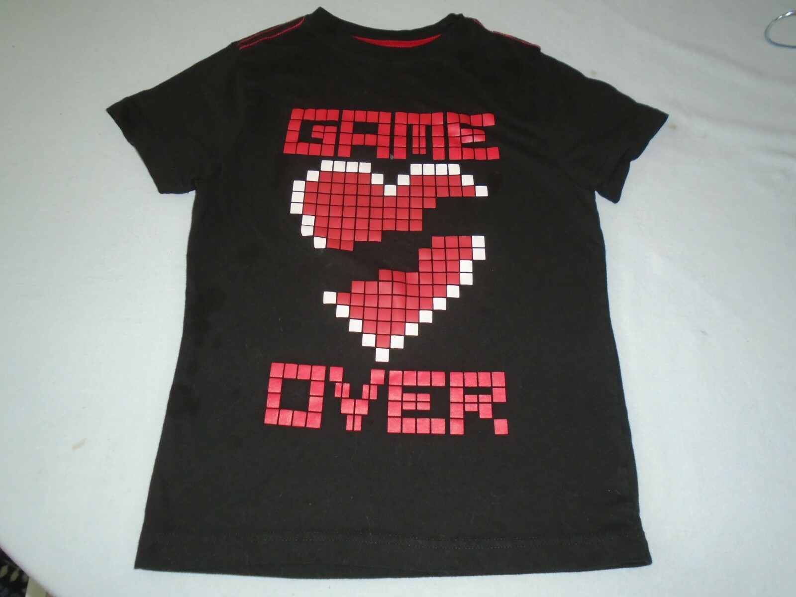 CRAZY 8 Girls size 7-8 Cute GAME OVER Tee Shirt | eBay