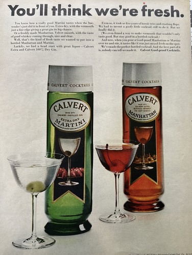 1967 Calvert Goof-Proof Cocktails Vintage Print Ad Life 1967 14.5 X 11.25 Inches | eBay