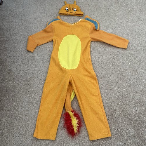 Pokemon Charizard Child Costume Jumpsuit Hat Set Medium Halloween Rubie ...