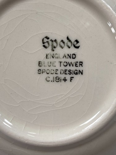 Spode England Blue Tower Spode Design C.1814F Butter Pat 3 1/4" | eBay