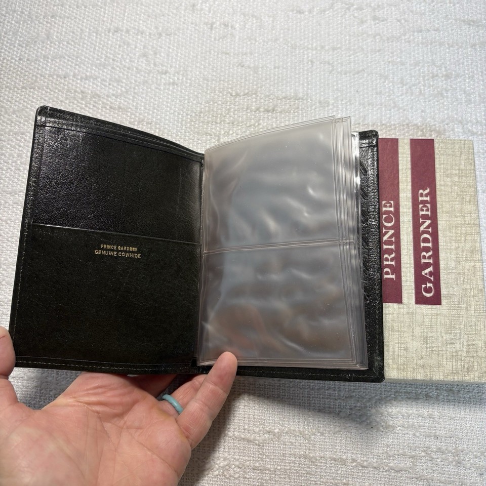 Prince Gardner Men’s Vintage Leather Wallet Essex Green Genuine Cowhide ...