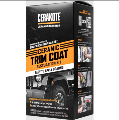 CERAKOTE® Ceramic Trim Coat, Plastic Trim Restorer - Maximum Strength ...