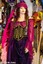 Gypsy/Wench Costume 4 Piece Deluxe Purple Dress Vest Headpiece & Purse ...