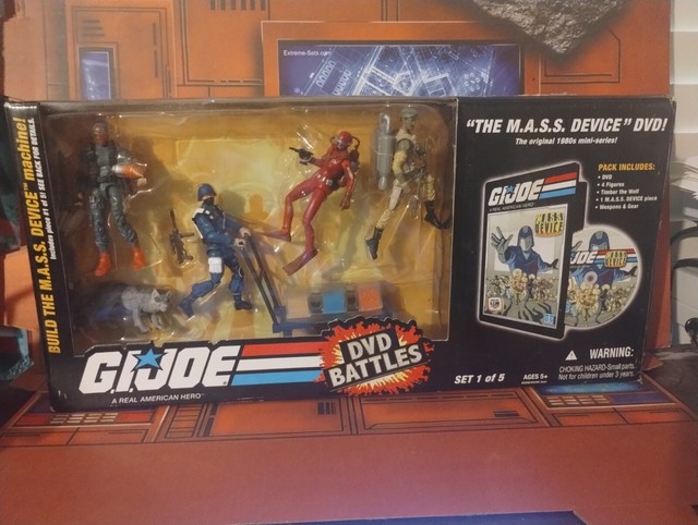 Hasbro 2008 25th Anniversary Gi Joe Mass Device Set 1 DVD Battles MISB ...