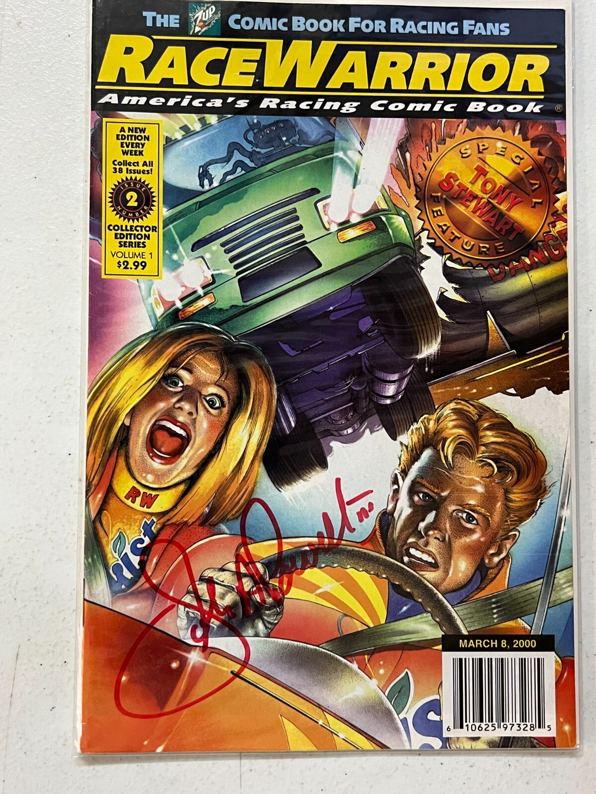 Race Warrior: America's Racing Comic Book (2000) #2 signed by John A ...