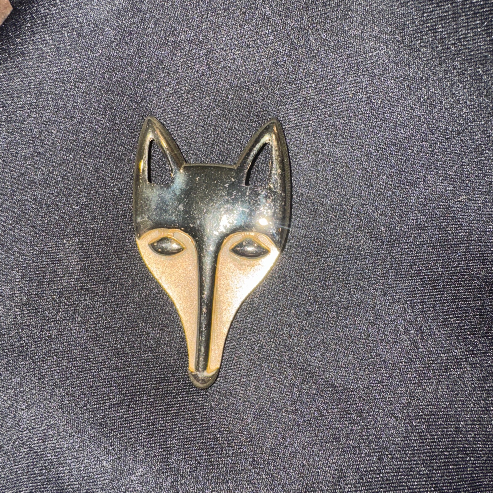 Pin Vintage LEA STEIN LAMINATED Deco Fox Head Pin B… - Gem