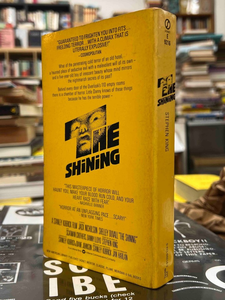 The Shining by Stephen King (Signet) Yellow Film Tie-In Covers | eBay