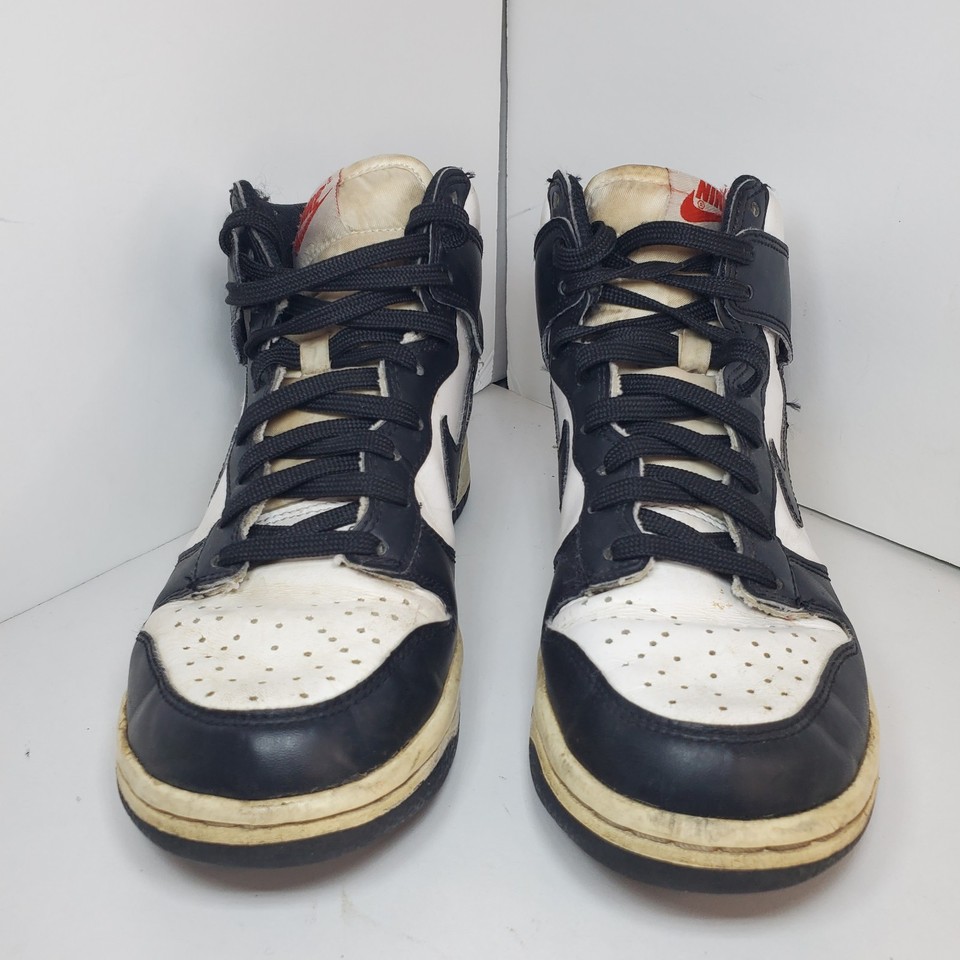 Vintage Nike High Dunks Youth Sz 5 Black White Seakers Kids Sport ...
