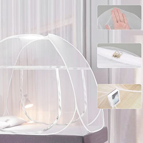 Pop Up Mosquito Net Tent for Beds Portable Foldable Mosquito Netting ...