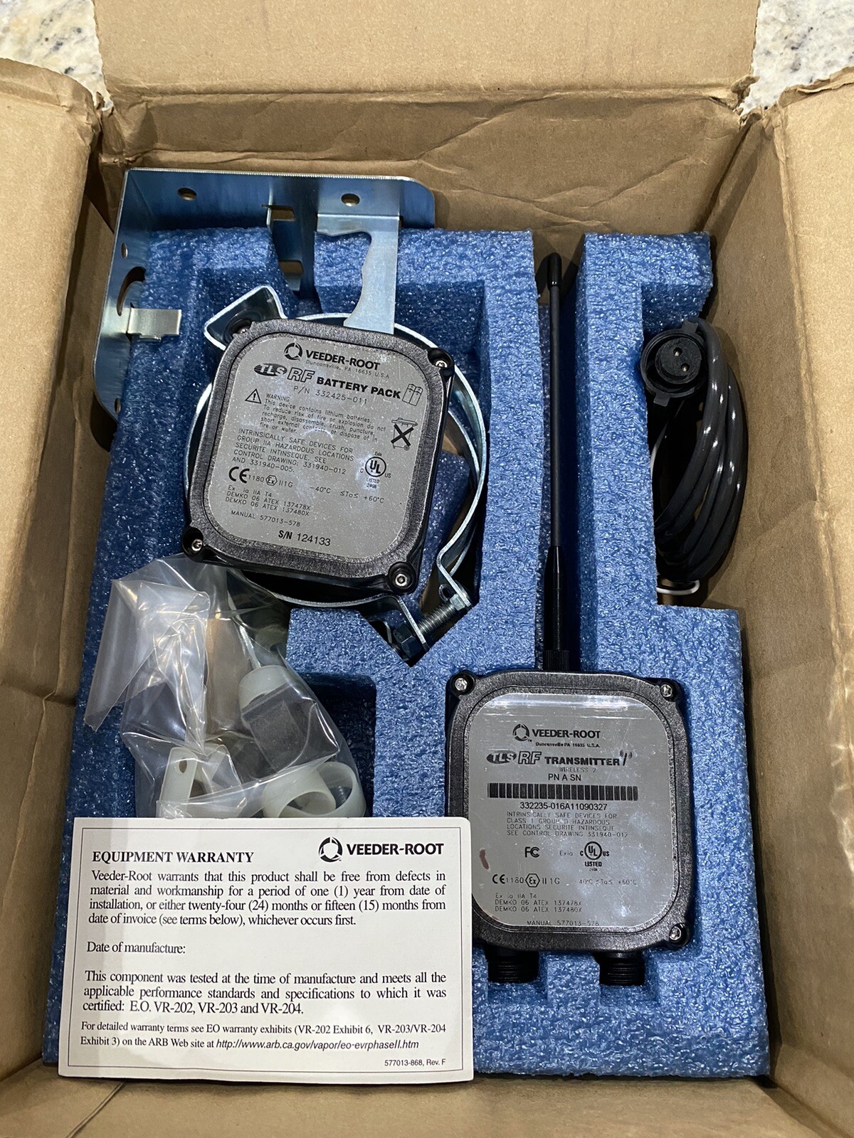 🔥Veeder-Root 858090-205 900 MHz Battery Probe/Sensor RF Transmitter Kit ...